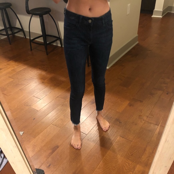 DL1961 | Pants & Jumpsuits | Dl 961 Straight Leg Raw Hem Denim | Poshmark